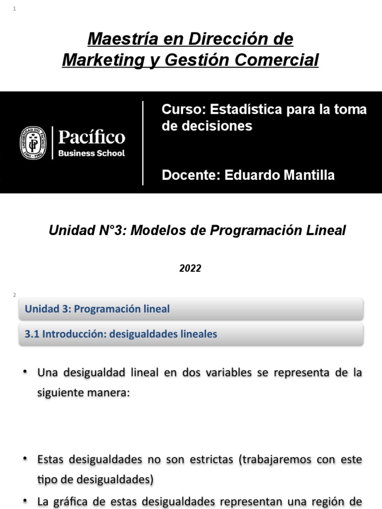 Modelos de Programación Lineal | PDF | Programación lineal