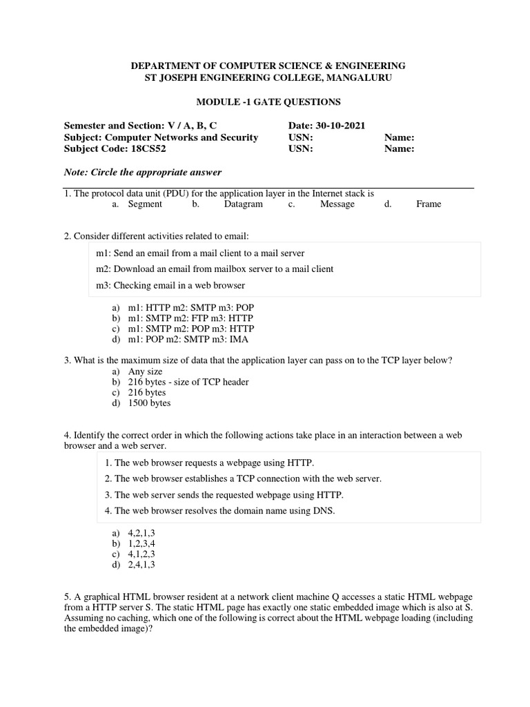CNS Gate Mod1 | PDF | Hypertext Transfer Protocol | Transmission ...