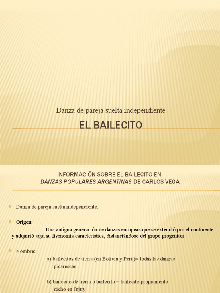 Bailecito | PDF | Elementos de la música | Formas musicales