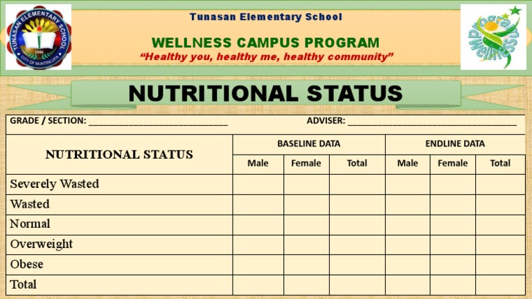 Nutritional Status Format | PDF | Wellness