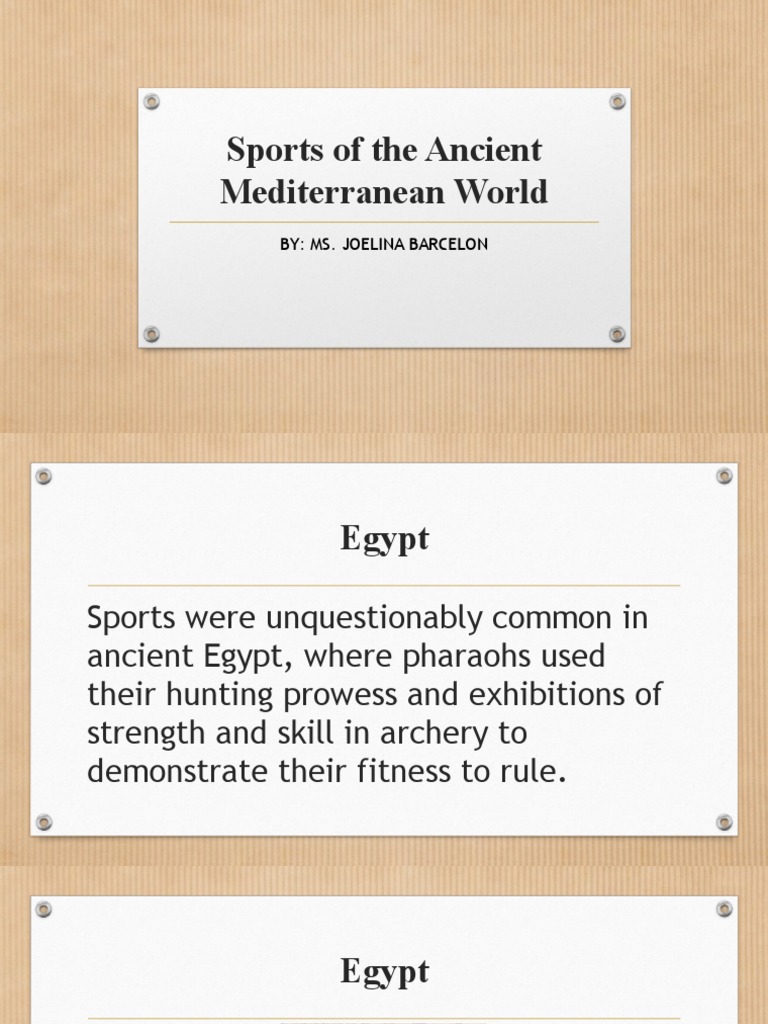 Sports of The Ancient Mediterranean World | PDF | Sports