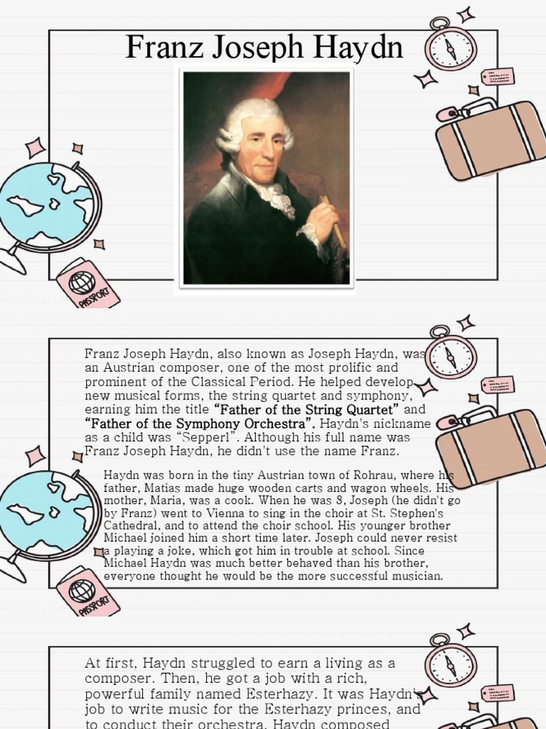 Haydn: Father of Symphony & Quartet | PDF | Orchestras | String Quartet