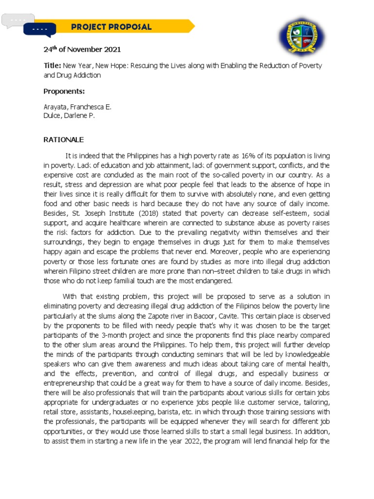 Mcarthur Project Proposal | PDF | Poverty | Poverty & Homelessness