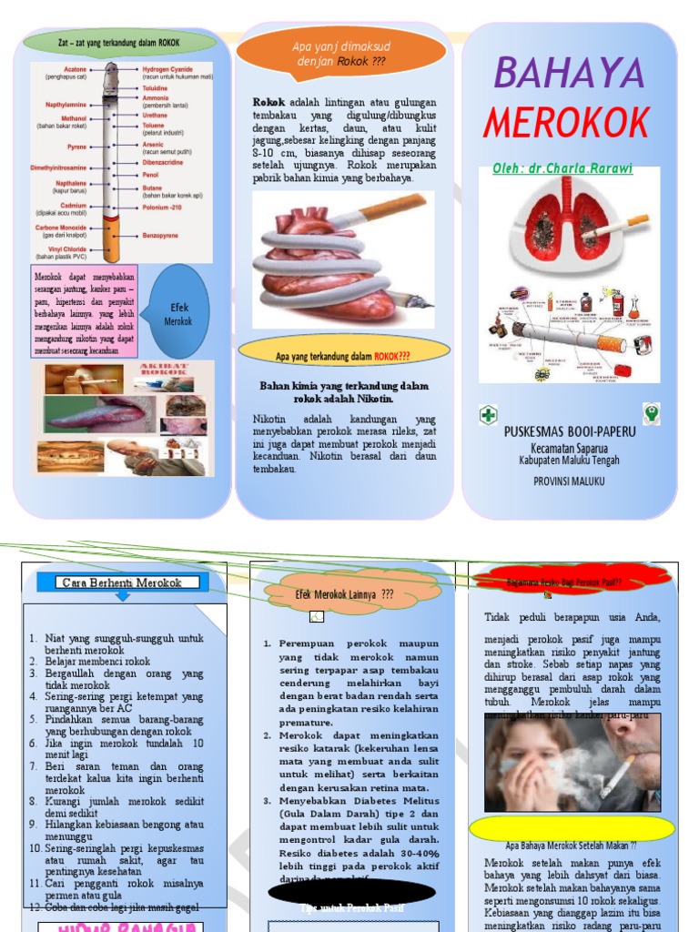 Leaflet Bahaya Merokok | PDF