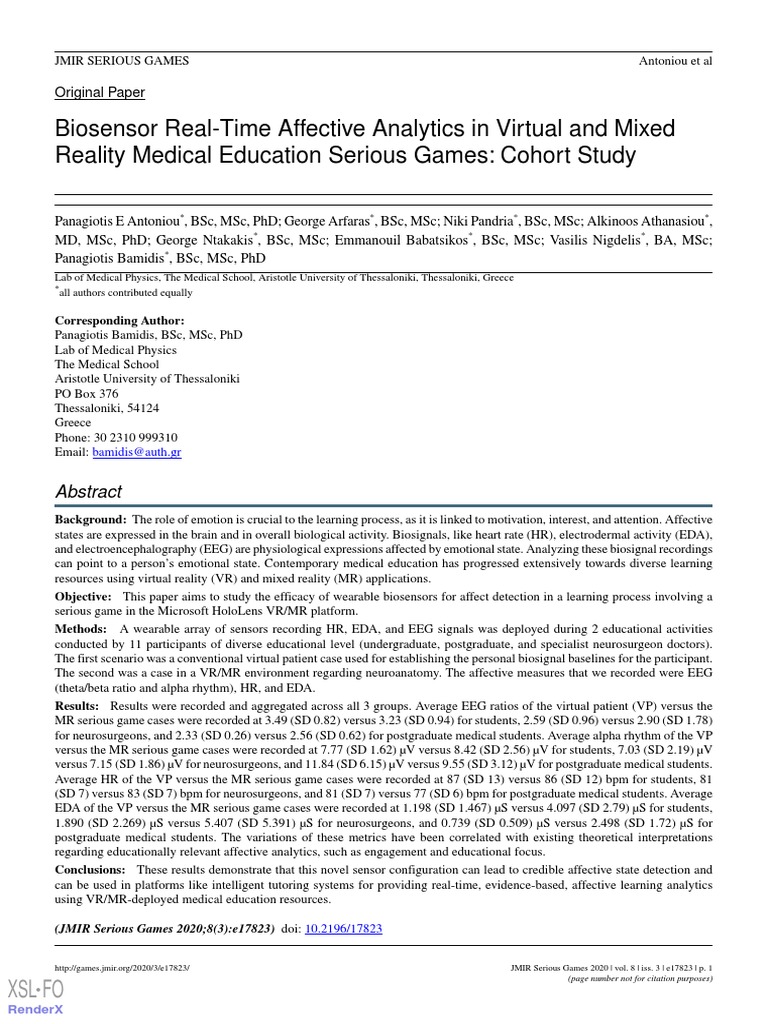 Antoniou Et Al., 2020 | PDF | Emotions | Affect (Psychology)