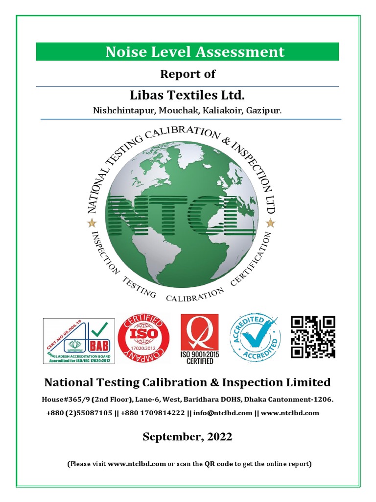 Noise Level Assessment | PDF | Noise | Decibel