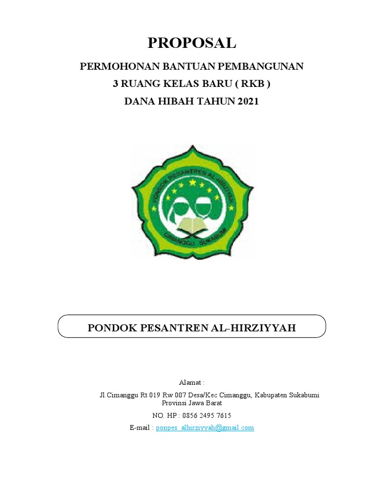 Contoh Proposal RKB Hibah Jabar 2021 | PDF