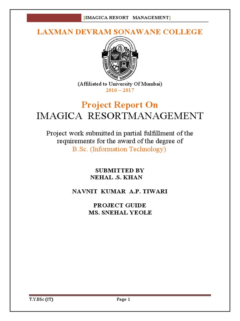 Resort Management Documentation | PDF | Conceptual Model | Systems ...