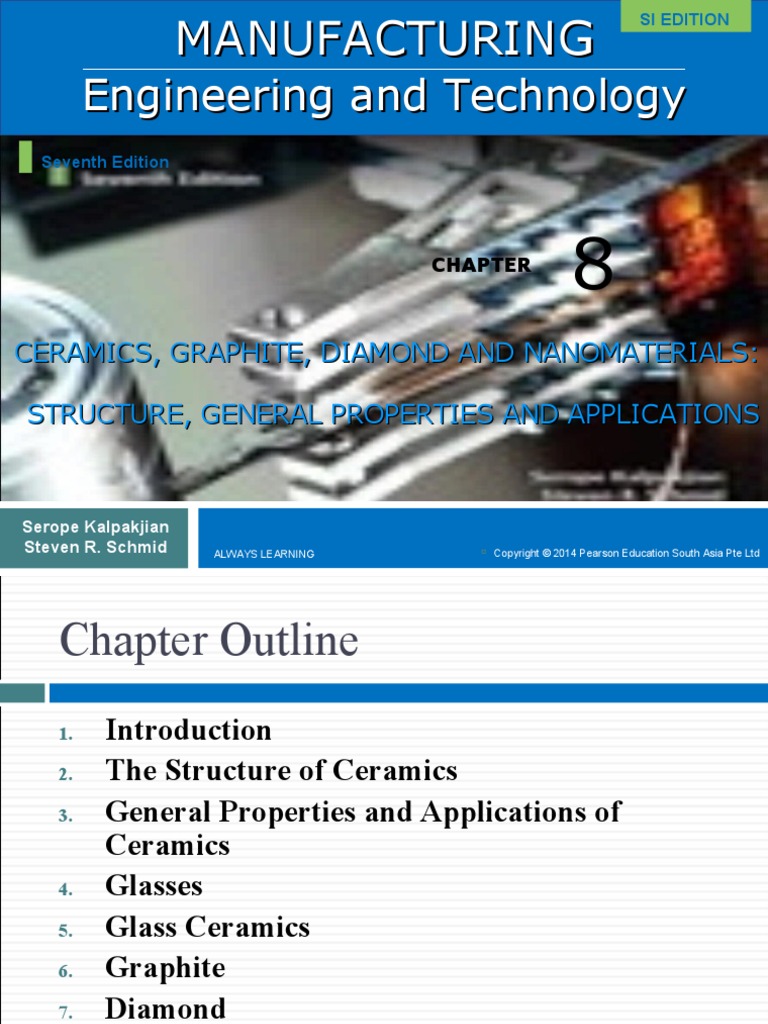 PPT MFG Chapter08 Final | PDF | Glasses | Ceramics
