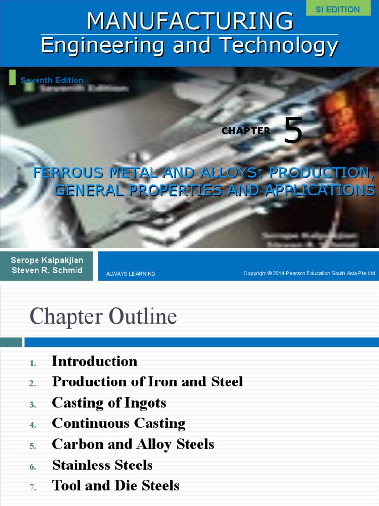 PPT MFG Chapter05 Final | PDF | Steel | Steelmaking