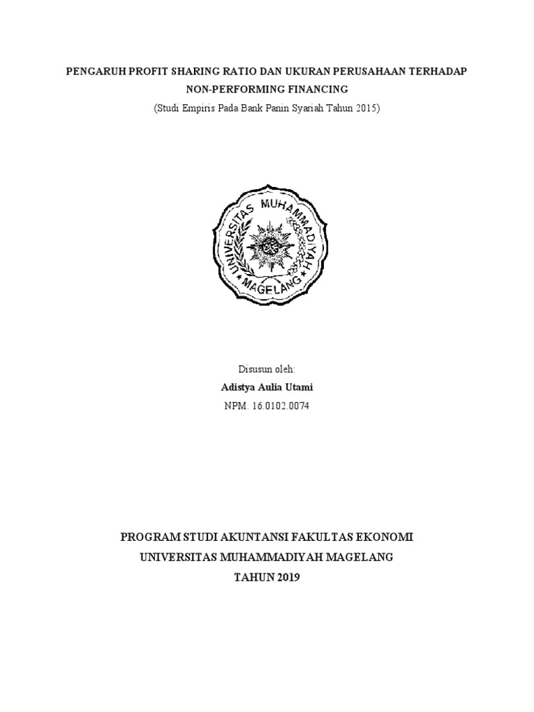 Mini Riset Perbankan Syariah Punya Adistya | PDF