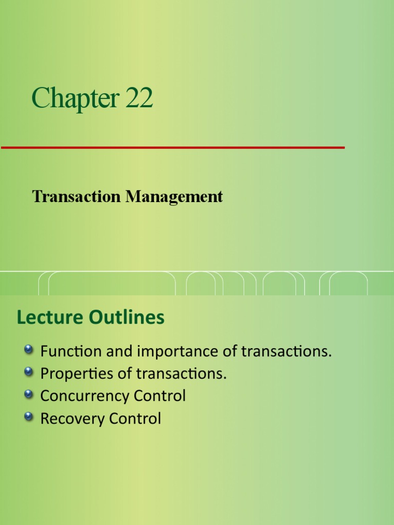 Transaction Mgt Part1 Download Free Pdf Database Transaction Databases