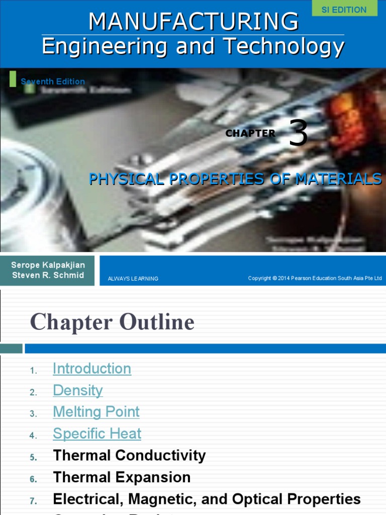 PPT MFG Chapter03 Final | PDF | Electrical Resistivity And Conductivity ...
