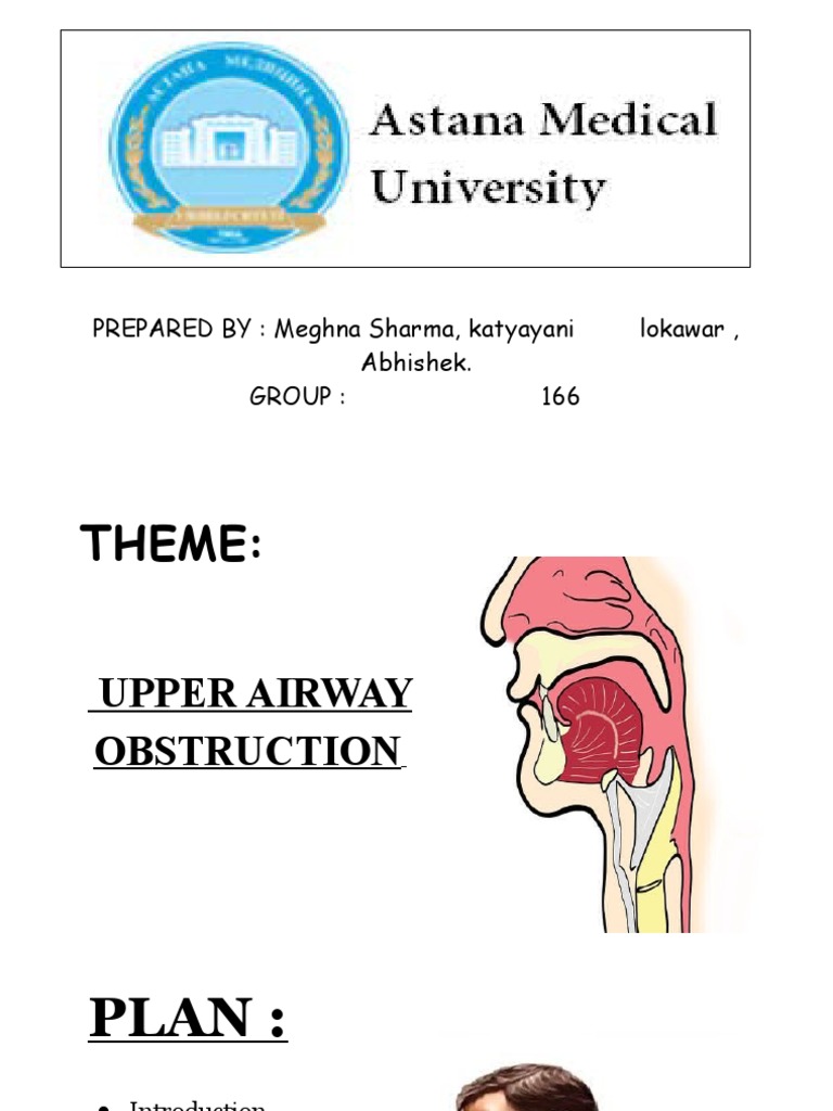 Upper Airway Obstruction | PDF | Respiratory Tract | Medicine