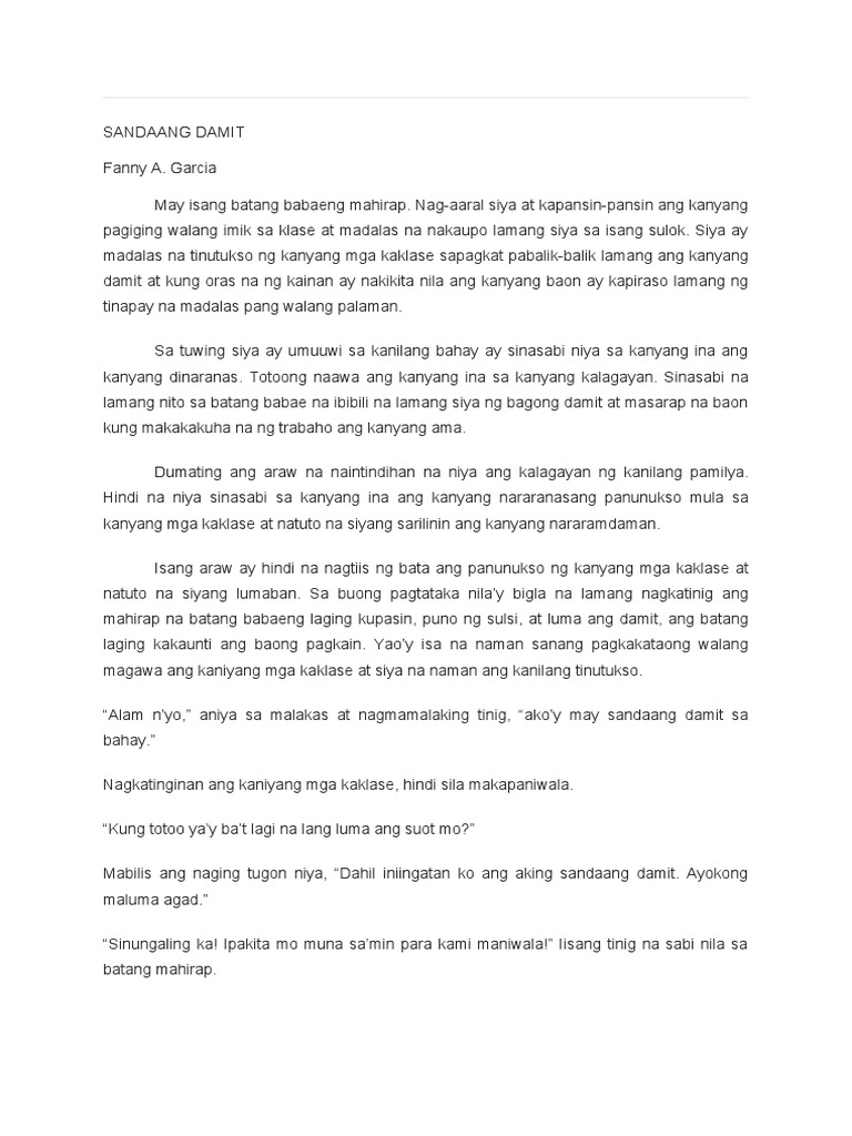 Sandaang Damit | PDF