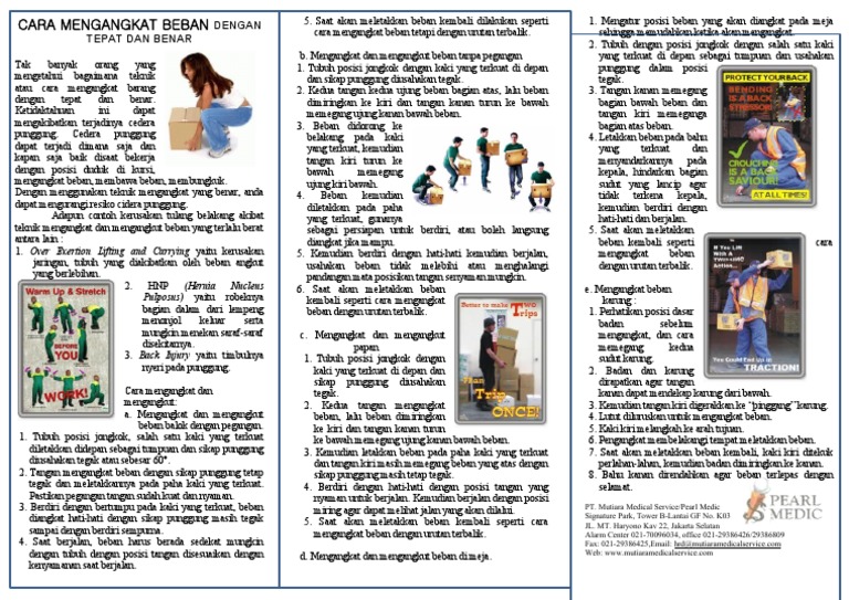 Cara Mengangkat Beban Dengan Tepat Dan Benar | PDF