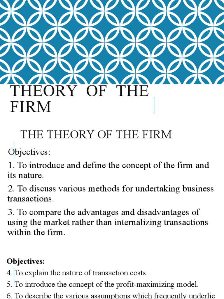 Theory-of-the-firm | PDF | Altruism | Risk