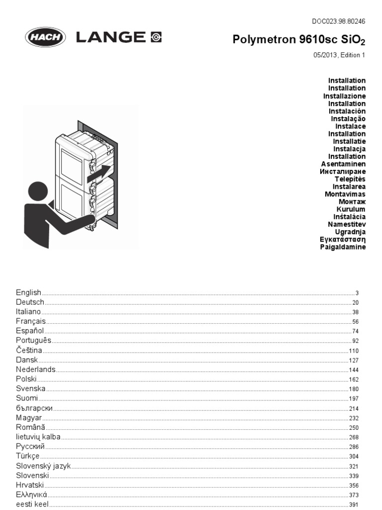 Hach Polymetron 9610sc SiO2 CPP | PDF | Electrical Wiring ...