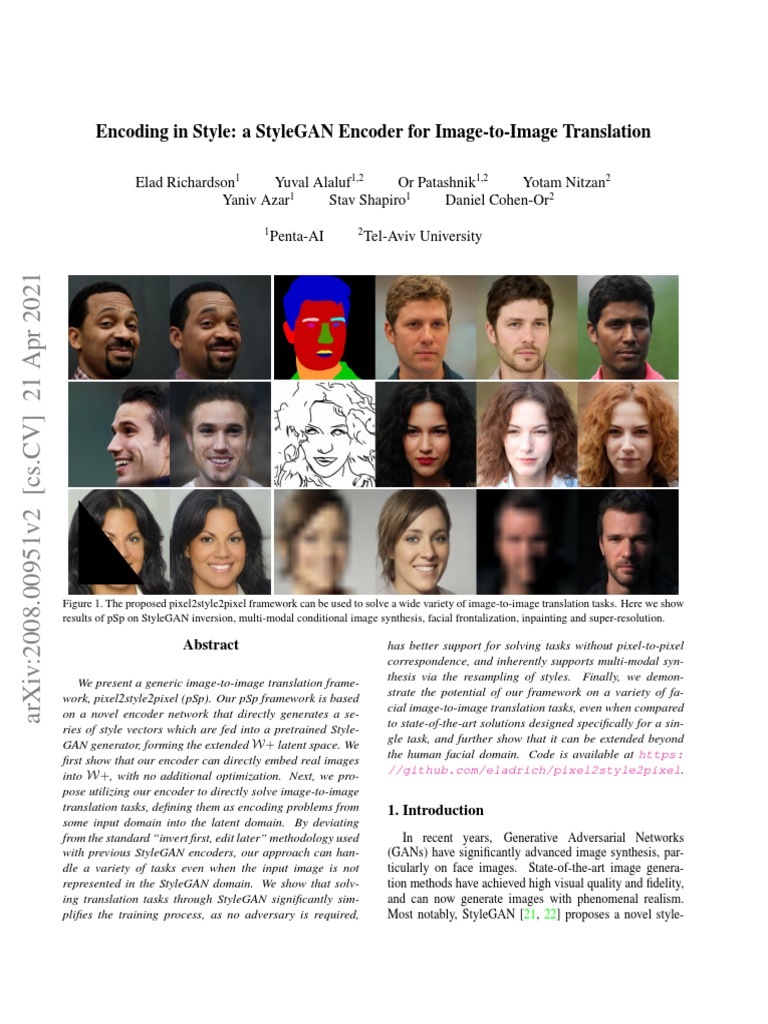 Pix 2 Style 2 Pix | PDF | Data Compression | Image Segmentation