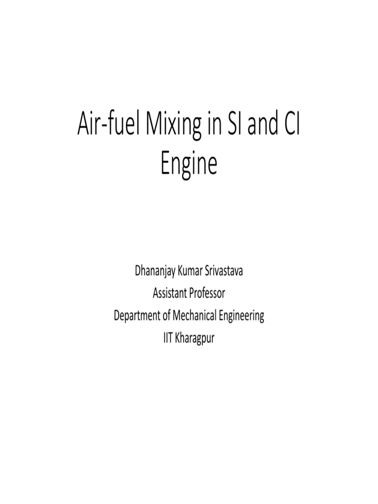 SI and CI Engine Fuel Injection | PDF | Internal Combustion Engine ...