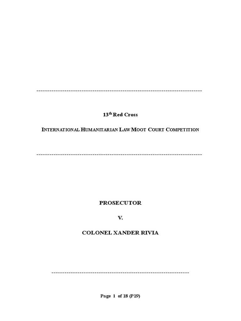 Sample - Prosecutor | PDF | International Criminal Court | Intention ...