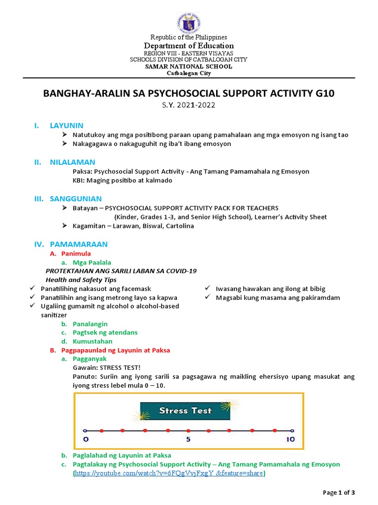 LP Sy 21 22 Q3 Day 2 Psychosocial | PDF