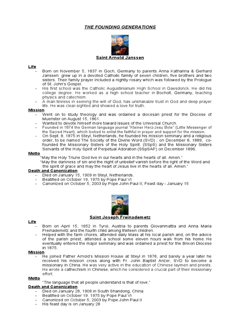 The Founding Generations | PDF | Christian Denominational Families ...