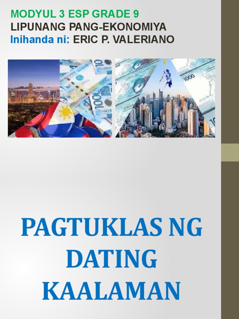 Modyul 3 Lipunang Pangekonomiya Esp9 | PDF
