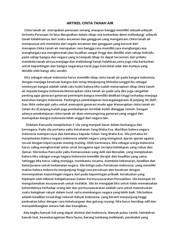 Dimas Akbar Tama - J0403221120 - Cinta Tanah Air | PDF