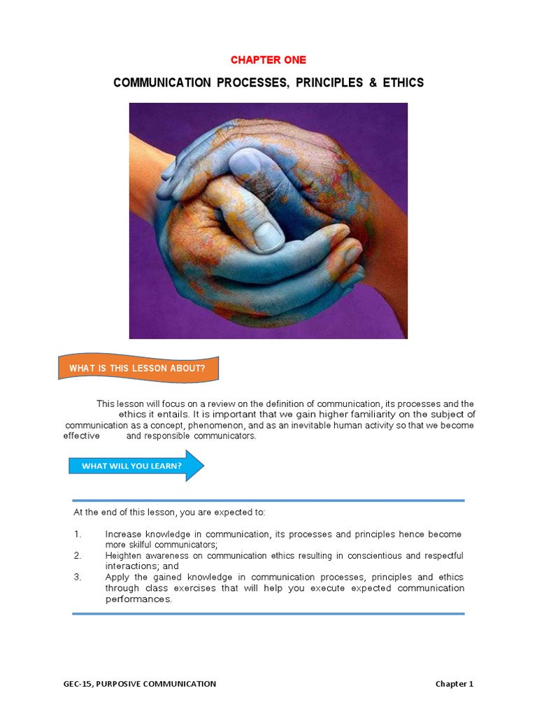Communication Processes Principles and Ethics | PDF | Communication ...