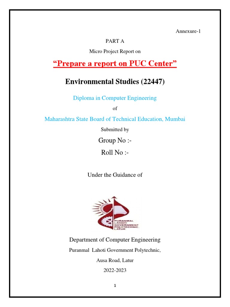 EST Micro-Project | PDF