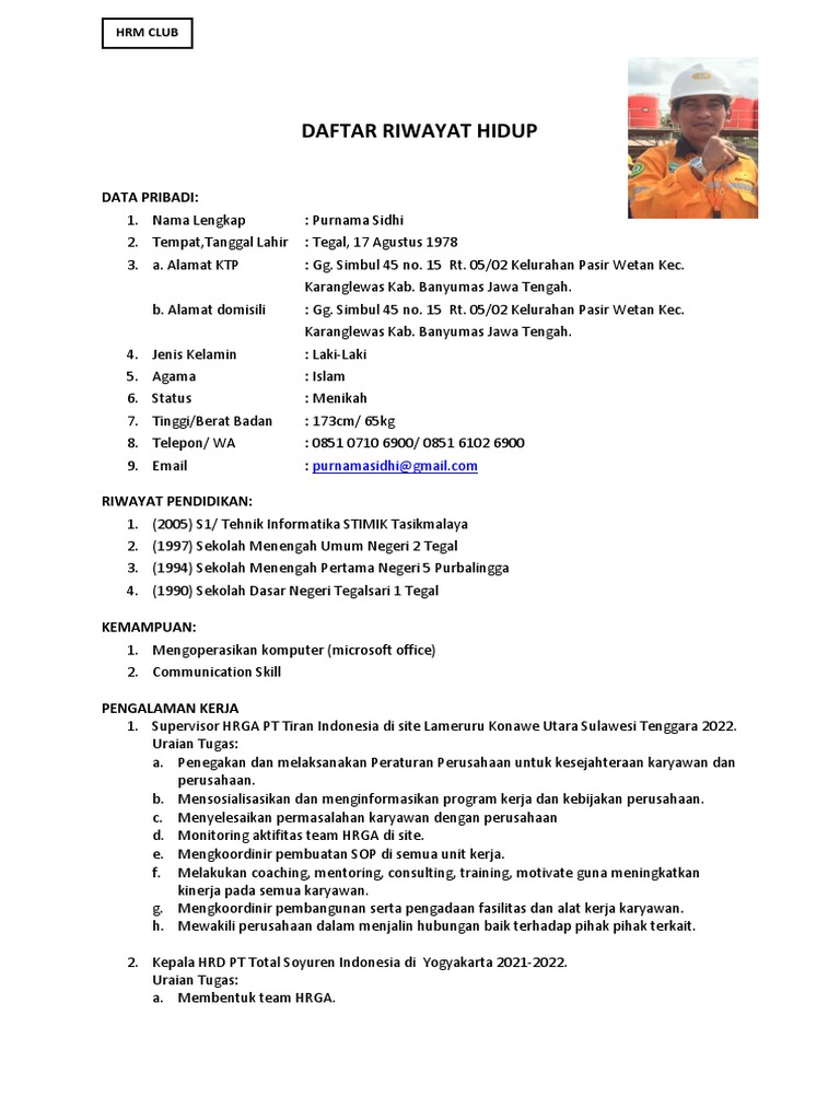CV Purnama | PDF