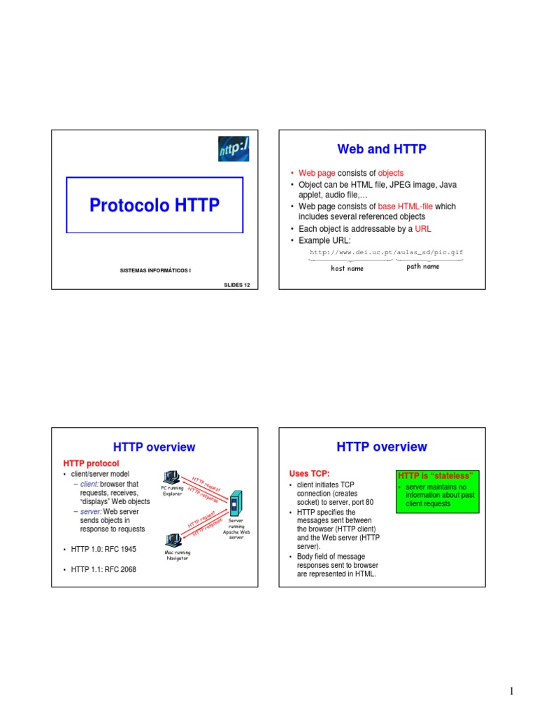 HTTP Protocol | Download Free PDF | Hypertext Transfer Protocol | Web Server