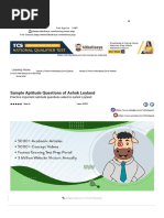 ThoughtWorks Sample Aptitude Placement Paper Level1 | PDF | Teaching Mathematics