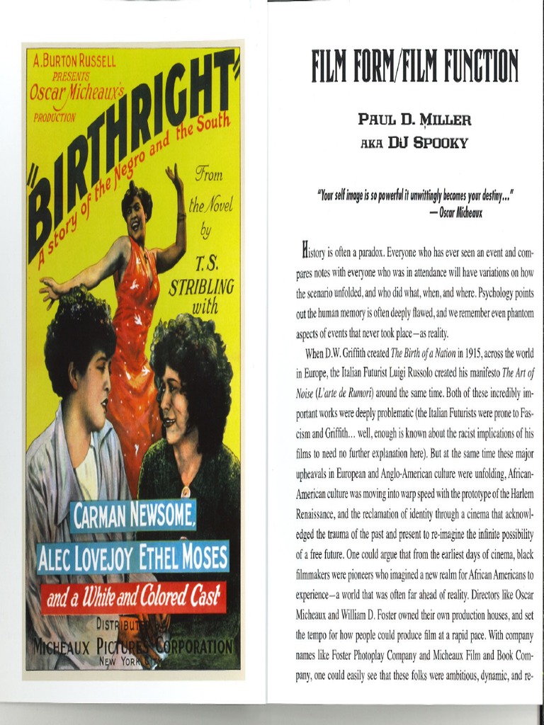 Musser Race Cinema and The Color Line | PDF