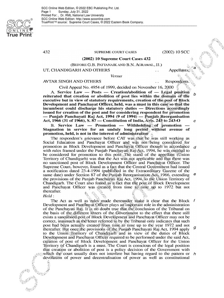 Supreme Court Cases Overview | PDF
