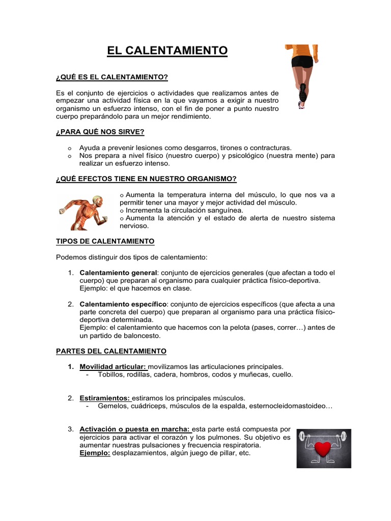 Beneficios y Tipos de Calentamiento | PDF