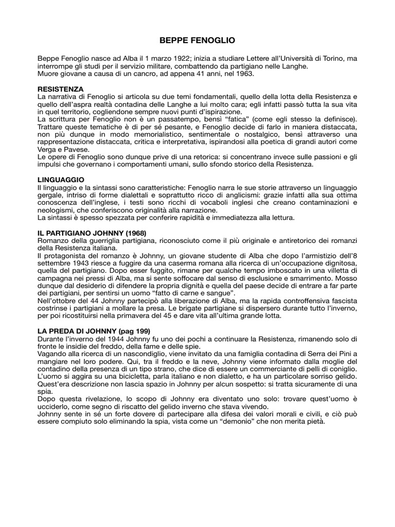 Beppe Fenoglio | PDF