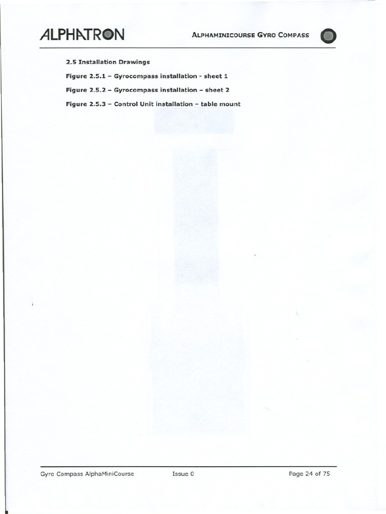 Dimensional Drawing Gyro Compass | PDF