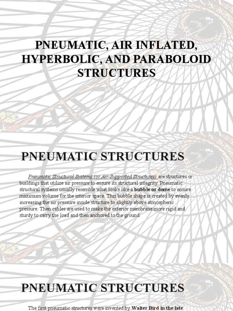 Overview of Pneumatic Structures | PDF | Building Engineering | Materials