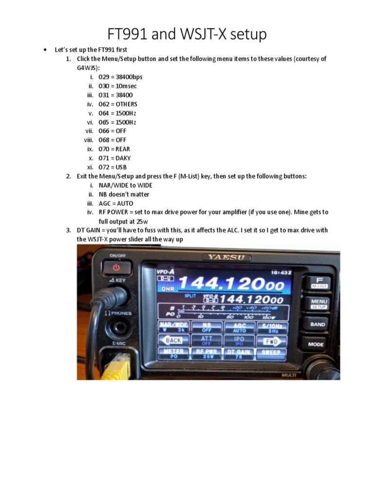 ft991 WSJT X | PDF