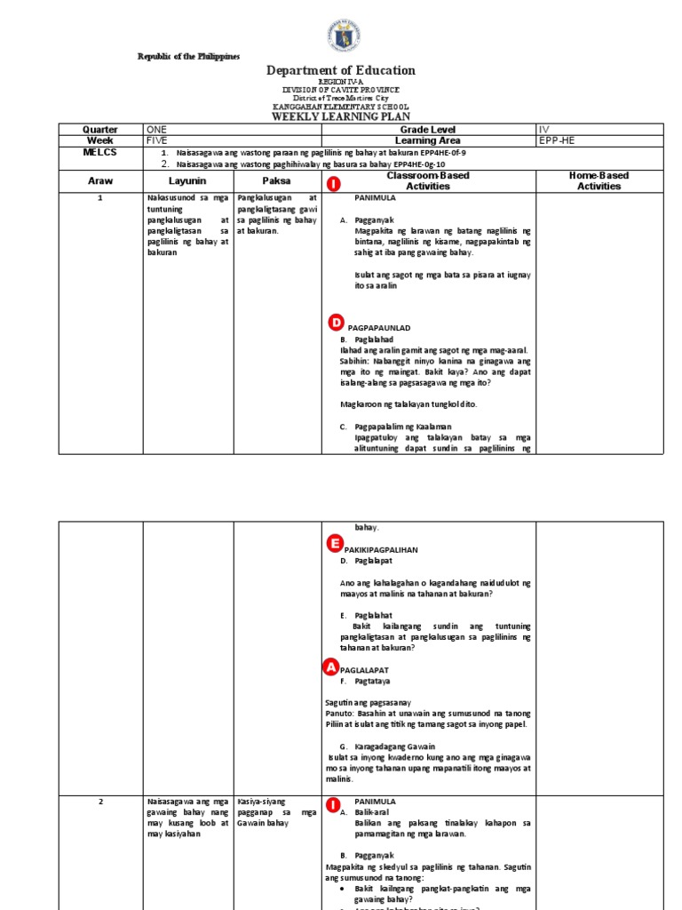 WLP Epp He Week 5 | PDF