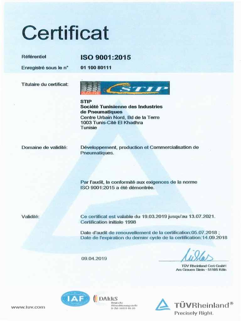 Iso 9001 Stip | PDF