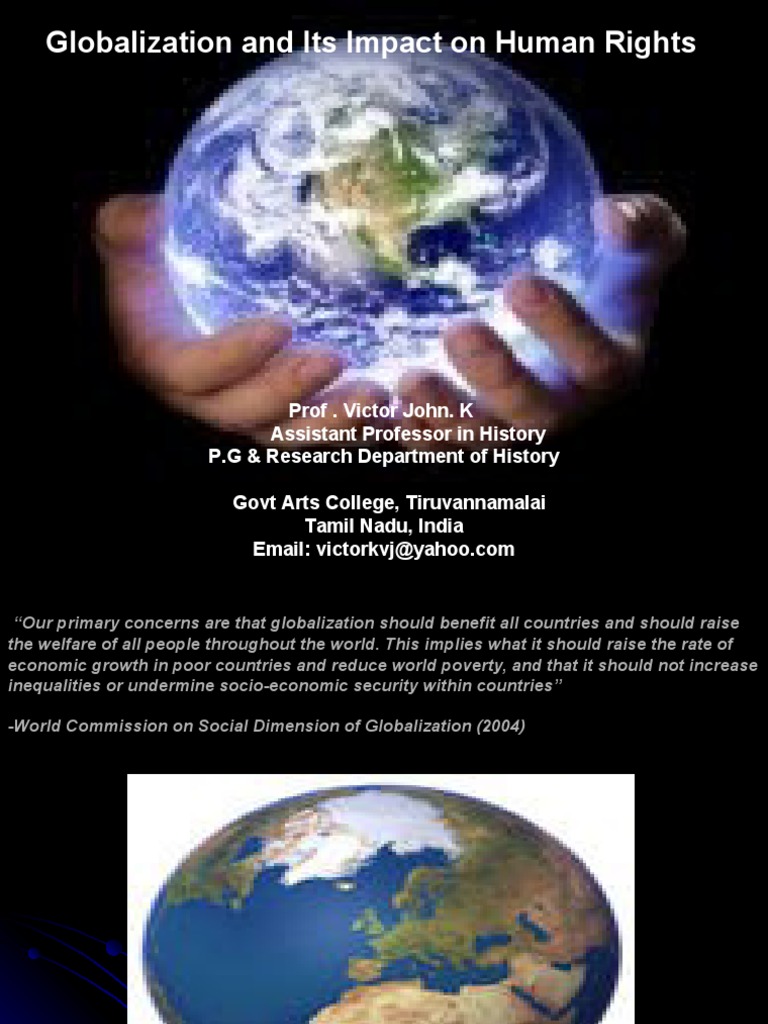 Globalization's Impact on Human Rights | PDF | Cost Of Living ...