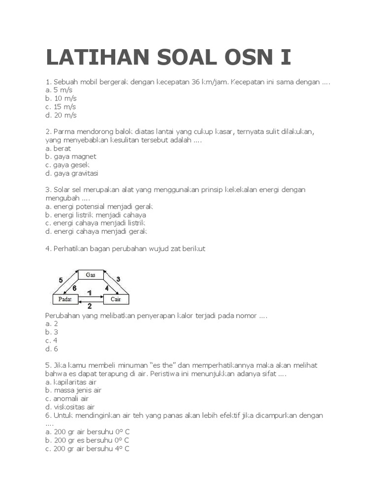 Latihan Soal IPA | PDF | Sains & Matematika | Dewasa Muda
