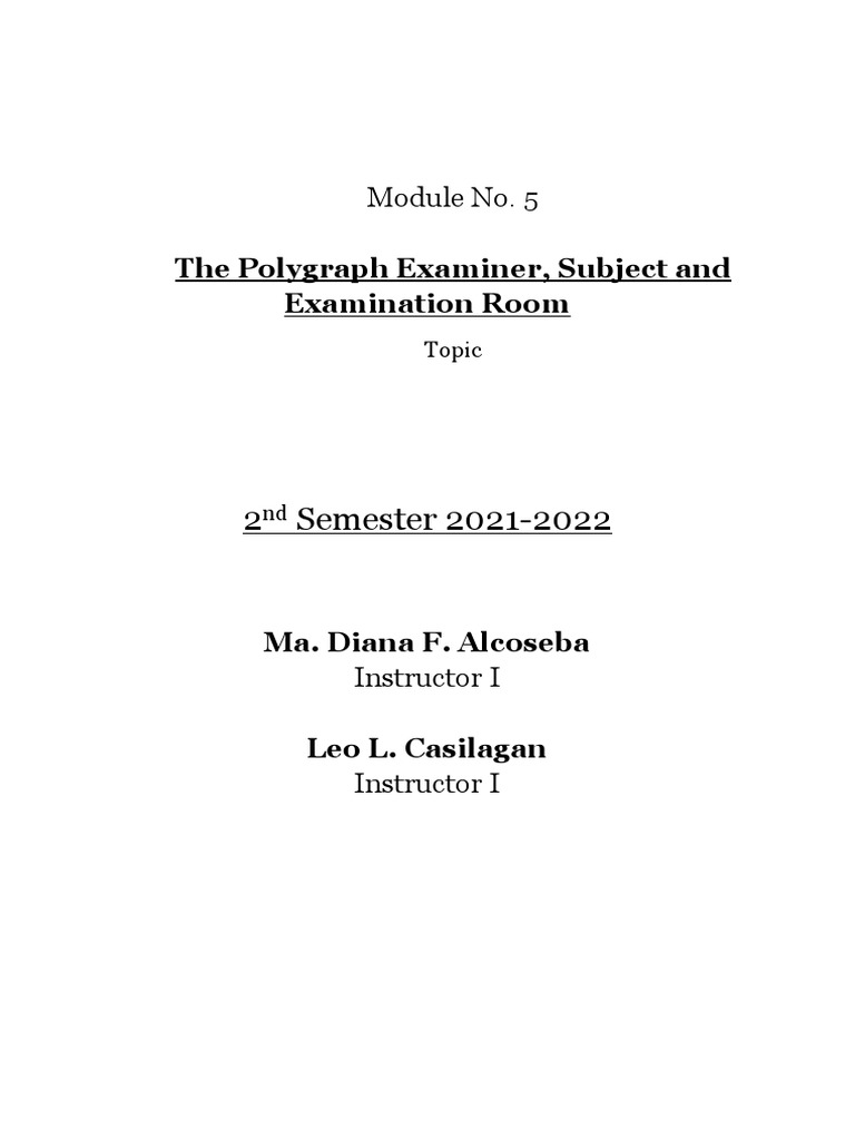 Final Poly 5.the Polygraph Examiner Subject and Examination Room | PDF ... Final Poly 5.the Polygraph Examiner Subject and Examination Room | PDF ...