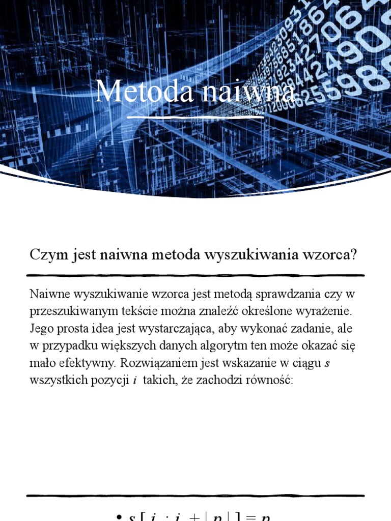 Metoda Naiwna | PDF