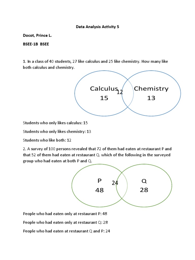 Prince Docot - Activity No. 5 | PDF | Science & Mathematics