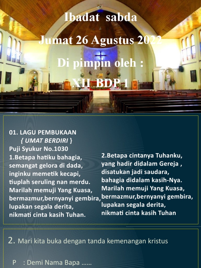 Tata Ibadat Sabda OMK SMKN1 SDK | PDF