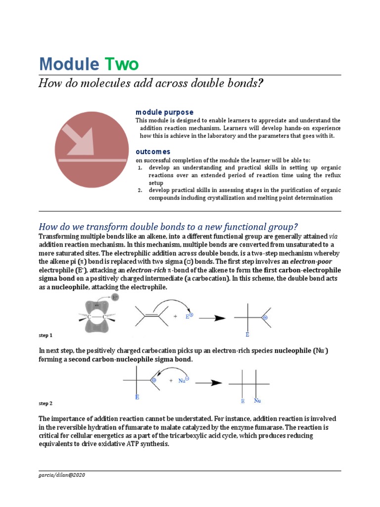 Module Two | PDF | Chemical Reactions | Alkene